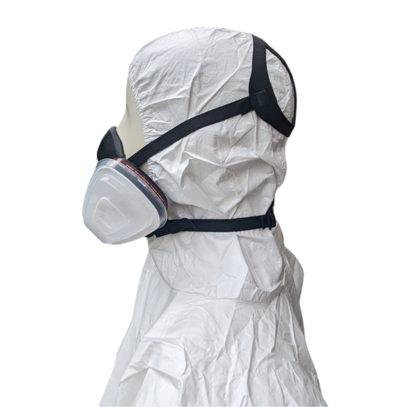 Demi-Masque Respiratoire avec lunettes contre Poussières et Gaz